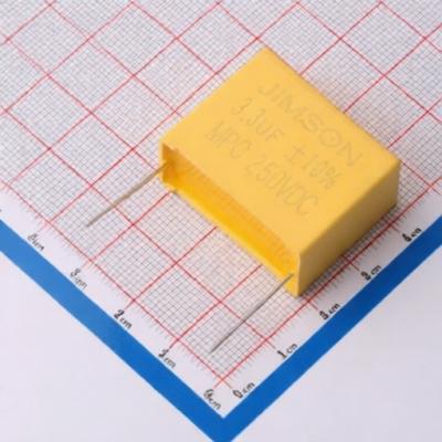 China Flame retardant coated capacitor Jimson MPC335K250D01 with radial leads and arc spot welded terminals for sale