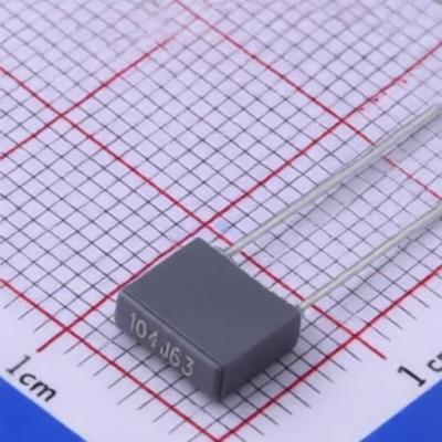 China Durable Polyester Film Capacitor Jimson MEB104J063D01 for Coupling Filtering and Noise Suppression for sale