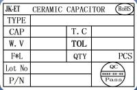 China round ceramic capacitor JK-ET JCT82F103M3DF5100A070BFA2 with 10nF capacitance and 2KV voltage rating for sale