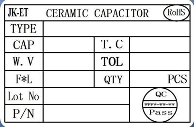 China round ceramic capacitor JK-ET JCT82F103M3DF5100A070BFA2 with 10nF capacitance and 2KV voltage rating for sale