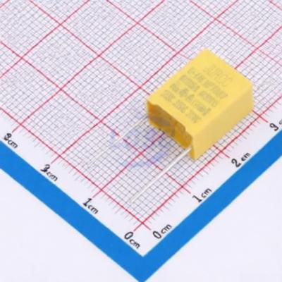 China Flame retardant X2 class capacitor JURCC JWX2474KP10C6 with zinc aluminum alloy electrodes and epoxy resin encapsulation for sale