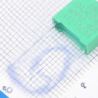 China Flame retardant capacitor JURCC JWMPP92-104J400VDCP10C2 with temperature resistance up to 110 degrees Celsius for sale