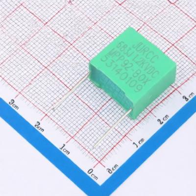 China Flame Retardant Metallized Film Cartridge Capacitor JURCC JWMPP92-683J1.2KVDCP15D3 for High Frequency for sale