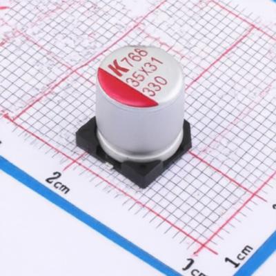 China Solid Polymer Capacitor KEMET A768MS337M1VLAS022 with Surface Mount Design and AEC Q200 Qualification for sale