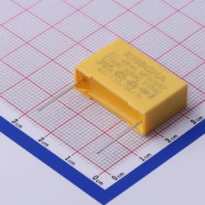 China Metallized Polypropylene Film Capacitor KNSCHA MPX684K31E3KN15800 with CP Wire and PBT Plastic Shell Construction for sale