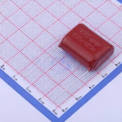 China Capacitor KYET KP335K2G2202 Metallized Polypropylene Film Type with Copper Clad Steel Wire Leads and Flame Retardant Casing for sale