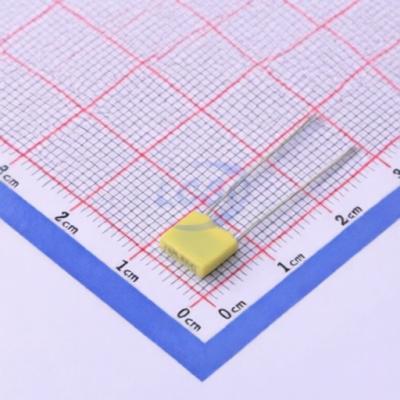 China Radial Taped Packaging Capacitor KYET PE104J2A0504 with Low Loss Metallized Polyester Film and Self Healing Properties for sale