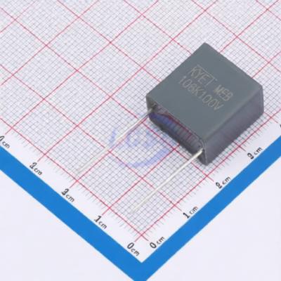 China Box Type Metallized Polyester Film Capacitor KYET MEB106K2A1501 Rated 100V with Low Loss and Self Healing Features for sale