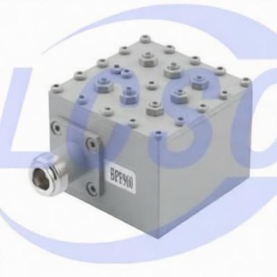 China Indoor 900 MHz 4 Pole Bandpass Filter Featuring L-com BPF900 With N Female Connectors And M4 Mounting for sale