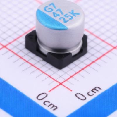 China Organic Conductive Polymer Capacitor Lelon OVK470M1ETR-0606 SMD Type RoHS Compliant Ultra Low ESR for sale