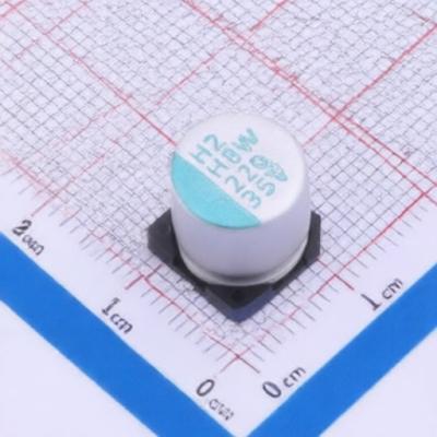 China Long Life Conductive Polymer Hybrid Capacitors Lelon HBW221M1VTR-1010 with RoHS and AEC Q200 Compliance for sale