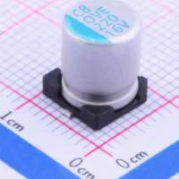 China Organic Conductive Polymer Capacitor Lelon OVE221M1CTR-0810 with Ultra Low ESR and High Ripple Current for sale