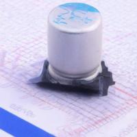 China SMD Organic Conductive Polymer Capacitor Lelon OCV470M1VTR-0810 RoHS Compliant Blue Marking Color for sale
