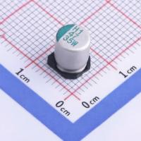 China Conductive Polymer Hybrid Capacitors Lelon HBW470M1VTR-0608KACS for Electronic Circuit Applications for sale