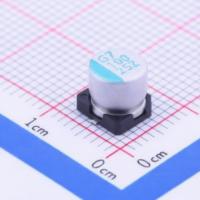 China Durable aluminum capacitor Lelon OVZ101M1ETR-0606 100 microfarads 25 volts with halogen free design for sale
