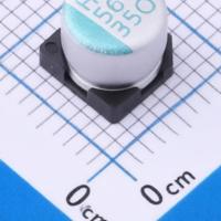China Long Life Conductive Polymer Hybrid Capacitors Lelon HBO560M1VTR-0606 with Dark Green Marking Color for sale
