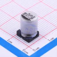China SMD Aluminum Electrolytic Capacitor Lelon VZH101M1HTR-0810 with Capacitance Tolerance of 20 Percent for sale