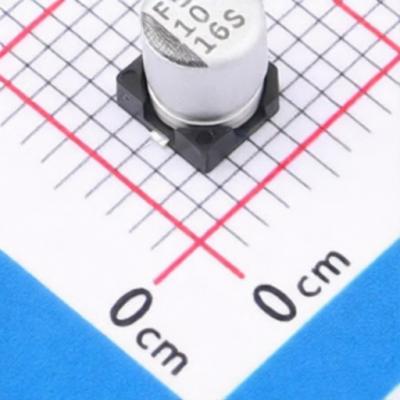 China SMD Aluminum Electrolytic Capacitor Lelon VES100M1CTR-0405 with Stable Capacitance and Low Tan Delta for sale