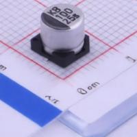 China SMD Aluminum Electrolytic Capacitors Featuring Lelon VZS101M1ETR-0606 for Surface Mount Applications for sale