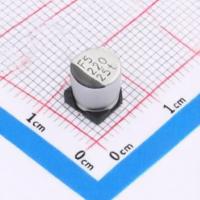 China High Reliability Surface Mount Aluminum Electrolytic Capacitor Lelon VZT221M1ETR-0607 RoHS Compliant for sale
