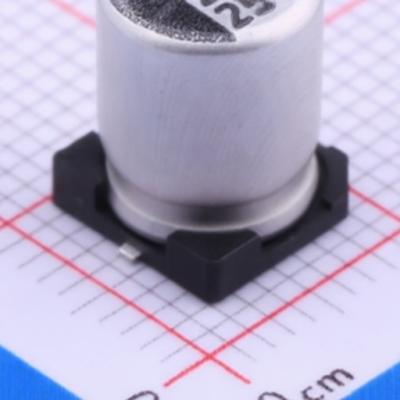China SMD Aluminum Electrolytic Capacitors Lelon VEH221M1ETR-0810 with 2000 Hour Operation at 105 Degrees for sale