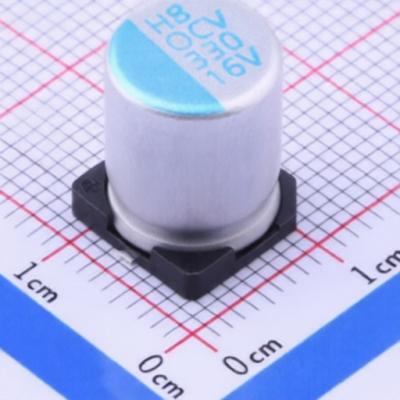 China Organic Conductive Polymer Capacitors Lelon OCV331M1CTR-1013 Ultra Low ESR Solid SMD Type RoHS Compliant for sale
