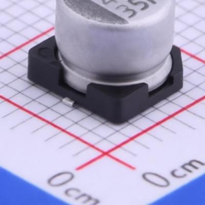 China SMD Aluminum Electrolytic Capacitors Including Lelon VZH470M1VTR-0605 with Long Endurance and RoHS Compliance for sale