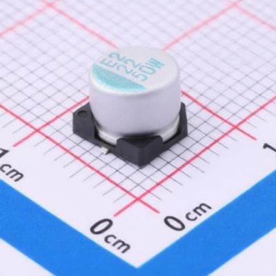 China Conductive Polymer Hybrid Capacitor Lelon HBW220M1HTR-0606 with 125 Degree Celsius and RoHS Compliance for sale