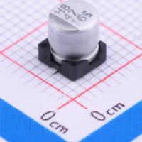 China miniaturized vertical chip aluminum electrolytic capacitor Lelon VES470M1CTR-0505 for compact electronic assemblies for sale