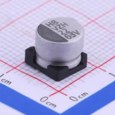 China SMD Capacitors Featuring Lelon VZH220M1JTR-0806 with RoHS Compliance and High Capacitance Stability for sale
