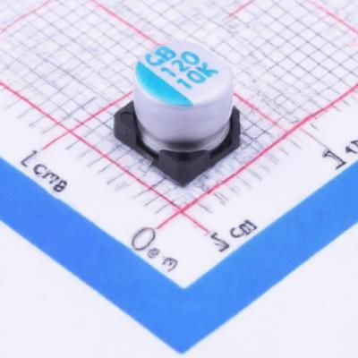 China Organic conductive polymer capacitors solid SMD type Lelon OVK121M1ATR-0606 providing performance and low ESR for sale