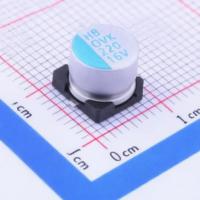 China SMD Organic Conductive Polymer Capacitors Lelon OVK221M1CTR-0807 with Ultra Low ESR and RoHS Compliance for sale