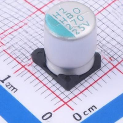 China Conductive Polymer Hybrid Capacitor Lelon HBO271M1ETR-0810 with 4000 Hours Assured Operation Time for sale