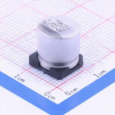 China SMD Aluminum Electrolytic Capacitors Lelon VEJ221M1HTR-1010 Offering Performance in Harsh Environments for sale