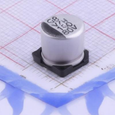 China Durable SMD Capacitor Lelon VZH101M1KTR-1010 with 2000 to 5000 Hours Life and Wide Temperature Range for sale