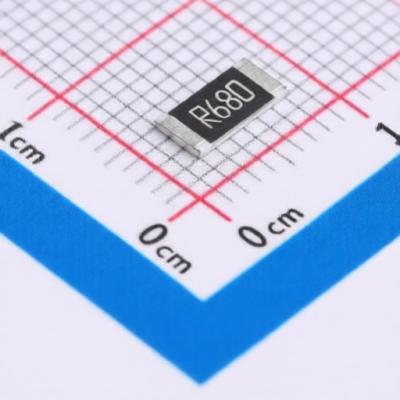 China Thick film chip resistor LIZ CR2512J1R680G Pb free halogen free electronic component with precision for sale