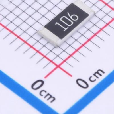 China Lead free thick film chip resistors LIZ CR2512J10106G engineered for electronic system applications for sale