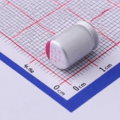 China Radial Lead Capacitors Man Yue Tech ULR108MOJF1ACB Featuring Stable ESR from Minus 55 to 105 Degrees Celsius for sale