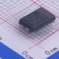 China Man Yue Tech MPL337M0DG19TR solid electrolytic capacitors with resin molded case and marked polarity for sale