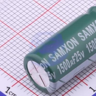 China aluminum electrolytic capacitor Man Yue Tech EGF158M1EG20CB with PET vinyl sleeve and rubber sealing for sale