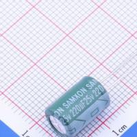 China Miniature aluminum electrolytic capacitor Man Yue Tech EGF227M1EF12RR designed for extended load life for sale