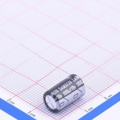 China aluminum electrolytic capacitor Man Yue Tech EGT108M1AF14RR designed for high ripple current and load life for sale