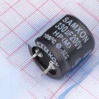 China aluminum electrolytic capacitor Man Yue Tech EHP337M2DO25SWSHP with PET sleeve and copper clad steel terminals for sale