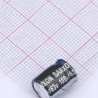 China Durable Man Yue Tech ESK107M1JG1BRR capacitor 63 volts 100 microfarads single ended foil type aluminum electrolytic for sale