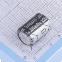 China Aluminum electrolytic capacitors Man Yue Tech EGT227M1VF12CBS0P compliant with RoHS and halogen free standards for sale