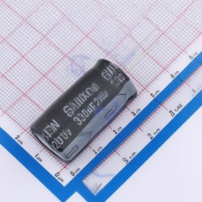 China Durable Electrolytic Capacitor Man Yue Tech ERT337M2DL30RR 200V 330F Polar Foil Type for Electronics for sale