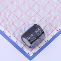 China aluminum electrolytic capacitors Man Yue Tech EKM476M2GL20RR for in power supplies and audio equipment for sale