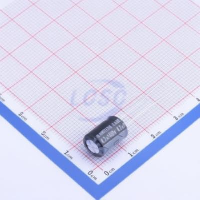 China Long life aluminum electrolytic capacitor Man Yue Tech EKM475M2GF12RR designed for electronic circuits for sale