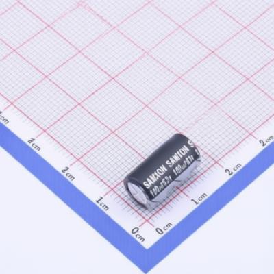 China aluminum electrolytic capacitor Man Yue Tech ESK107M1JF16RRSNQ-R for audio applications communication and power supplies for sale