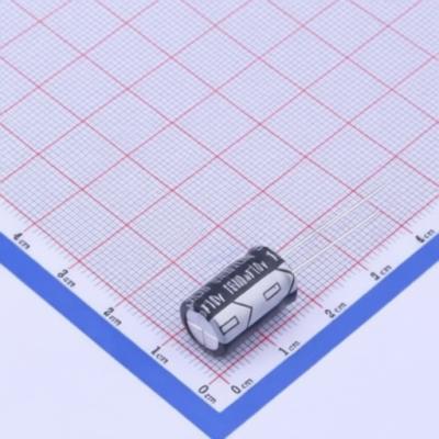 China Miniature Aluminum Electrolytic Capacitors Man Yue Tech EGT158M1AG16RR with Operation at Temperatures up to 105C for sale